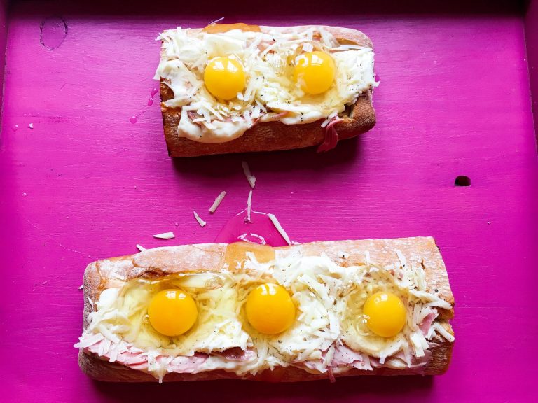 Croque Madame Baguette | Männersteak
